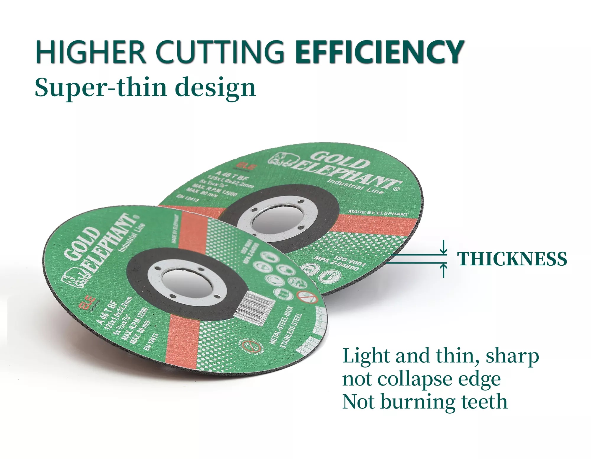 Gold Elephant 4″ Cutting Wheel 50pcs/Box – STCNP