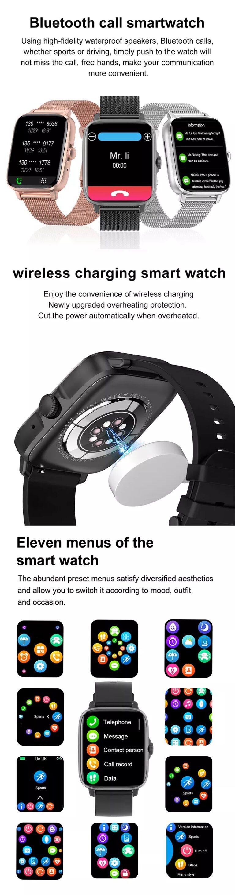 Smartwatch Push Phone Call, – STCNP